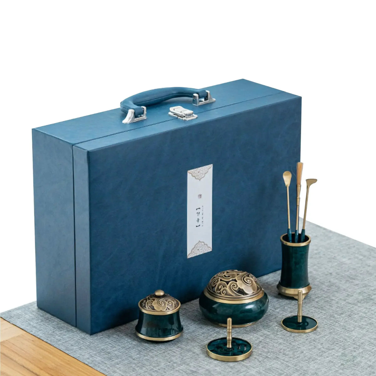 Burned Green and Blue High-grade Auspicious Cloud Incense Seal Burner ...