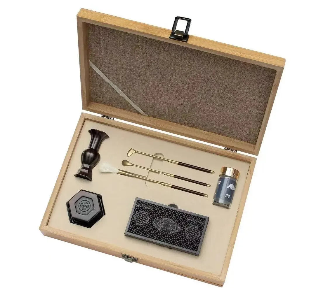 SuGong Rectangular Window Flower Incense Seal Set / Pure Copper – NewZen